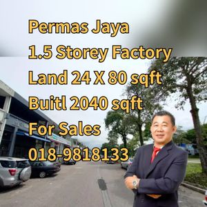 1.5 Storey Factory for Sales for Sale @RM1,100,000 By JONY JONG ...