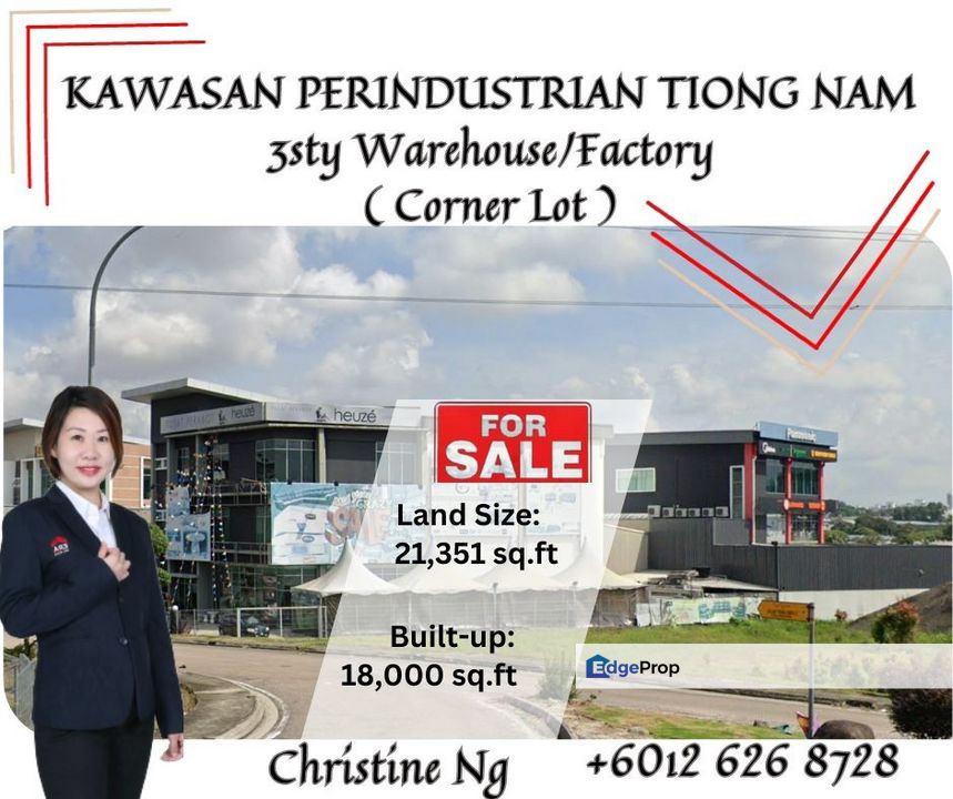 Perindustrian Tiong NamWarehouse Jalan Tiong Emas for Sale Call for price By CHRISTINE NG SWEE ...