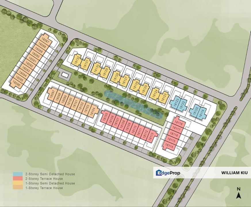 Double Storey Inter Terrace House at Amfield Garden 2, Luak for Sale ...