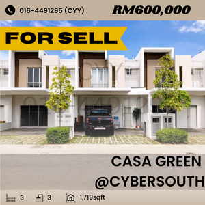 Casa Green @ Cybersouth 2 Storey landed FOR SALE for Sale @RM600,000 By ...
