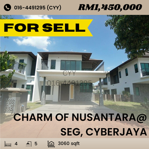 Charms of Nusantara, Superlink Setia Eco Glades, Cyberjaya FOR RENT for ...
