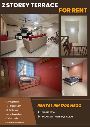 2 storey sri putri jasmine park for rent for Rental @RM1,700 By ARNCH ...