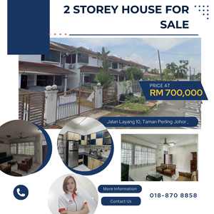 Double Storey Terrace Perling for Sale @RM700,000 By ARNCH FOO ...