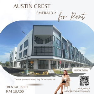 AUSTIN CREST SHOPLOT for Rental @RM10,500 By ARNCH FOO | EdgeProp.my