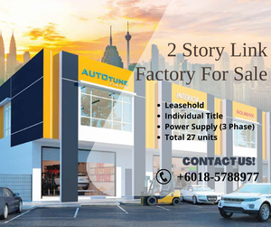 SUPER CHEAP 2 Storey Link Factory For Sale for Sale @RM2,758,888 By ...