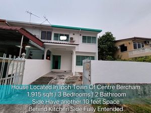 Ipoh Town Of Centre Bercham Double Storey House for Sale @RM320,000 By ...