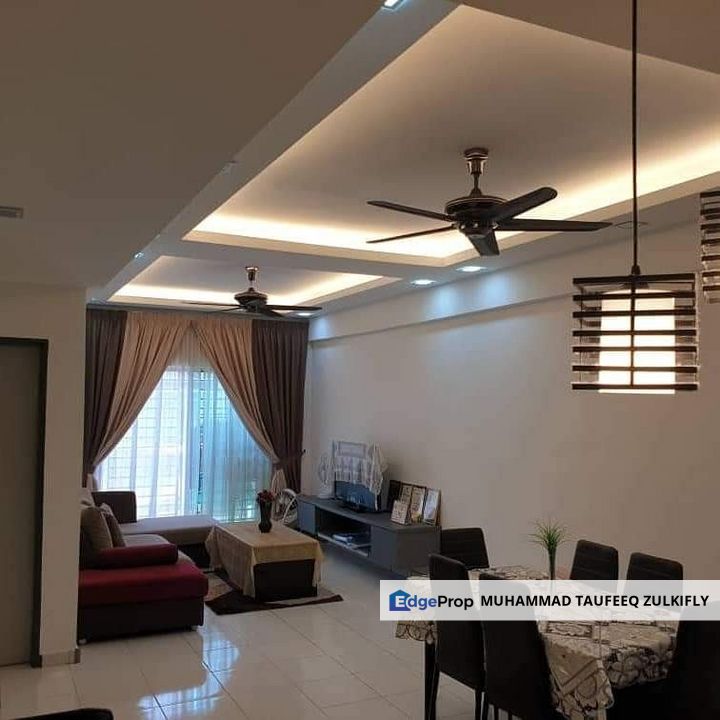 Partly Furnished End Lot Pangsapuri Damai Seksyen 25 Shah Alam for Rental @RM1,500 By MUHAMMAD ...