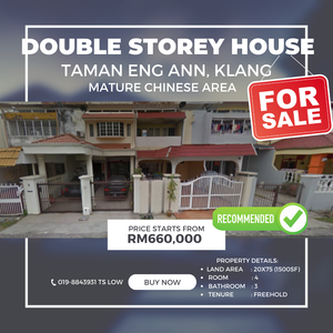 Taman Eng Ann 2 Storey House @ Klang for SALE Below Market Value Nice ...
