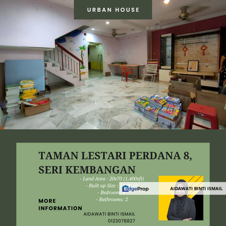 Seri Kembangan | Fully Extend Double Storey Taman Lestari Perdana 8 for ...