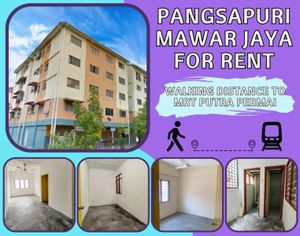 Pangsapuri Mawar Jaya Walk to MRT Putra Permai Newly Paint Near Giant ...