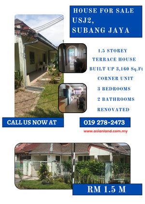 USJ 2 Subang Jaya for Sale @RM1,500,000 By LC SEOW | EdgeProp.my