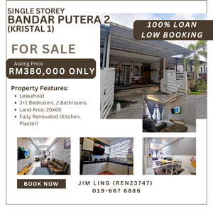 Fully Renovated, Single Storey Bandar Putera 2 Klang (Kristal) for Sale ...