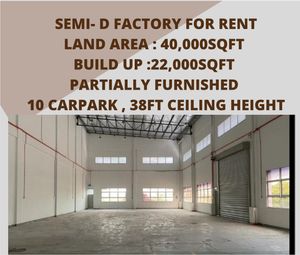 Bandar Sri Damansara Kepong Factory for Rental @RM40,000 By VIVIENNE YAP | EdgeProp.my