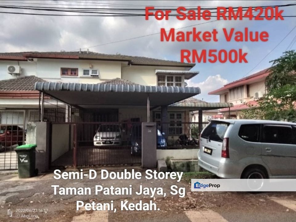 Semi-D Double Storey For Sale at Taman Patani Jaya, Sungai Petani, Kedah for Sale @RM420,000 By ...
