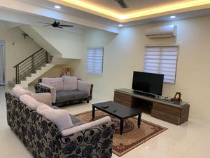 Fully Furnished Double Storey End Lot Bandar Nusa Rhu Shah Alam For ...