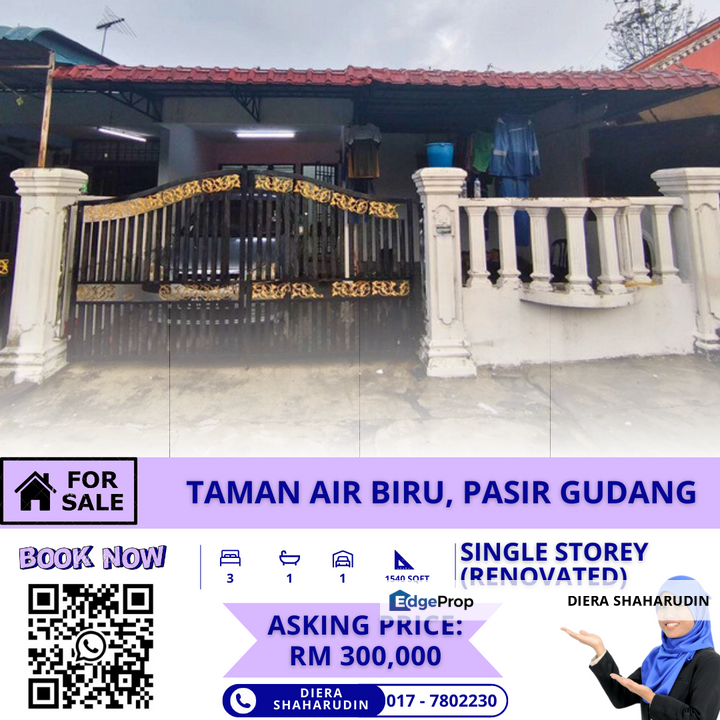 PERJIRANAN 10, TAMAN AIR BIRU, PASIR GUDANG for Sale @RM300,000 By ...