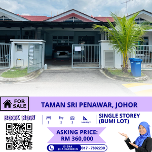 (SINGLE STOREY) TMN SRI PENAWAR, PENGERANG, JOHOR for Sale @RM360,000 ...