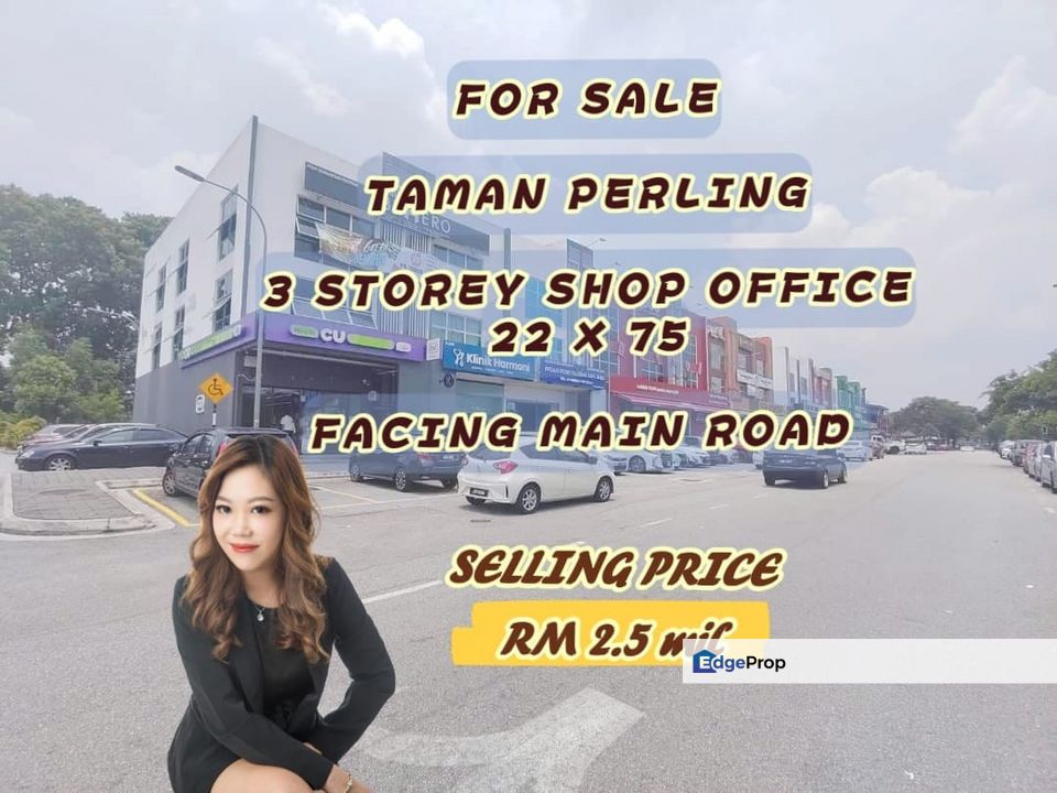 Taman Perling 3 Storey Shop Office, Taman Sutera Bukit Indah Johor ...
