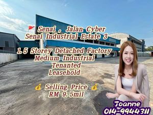 1.5 Storey Detached Factory @ Jalan Cyber , Senai Industrial Estate 3 ...