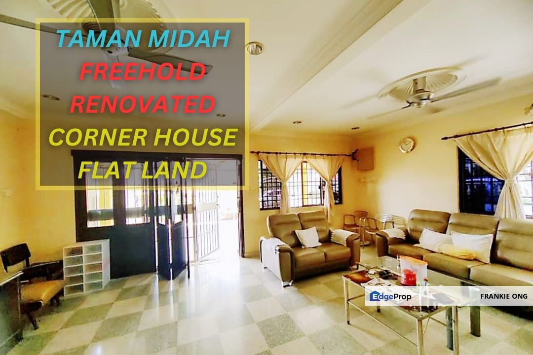 Taman Midah Double Storey Corner House Super Cheap For Sale for Sale ...