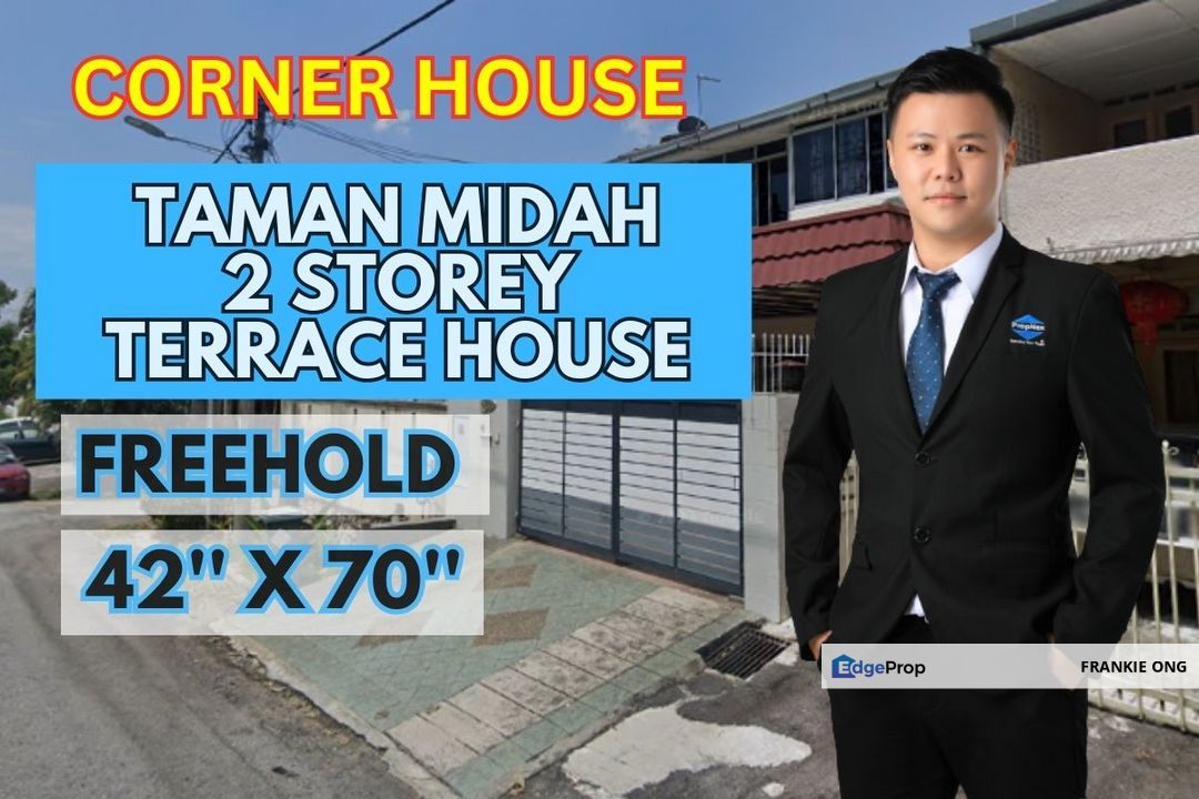 Taman Midah Double Storey Corner Split Level House for Sale @RM1 ...