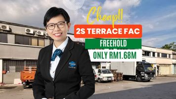 Two Adjoining Units of 2 Storey Terrace Factory for Sale at Taman Megah ...