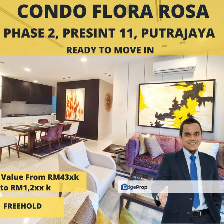 New Putrajaya Completed Freehold Flora Rosa Condominium for Sale @RM433 ...
