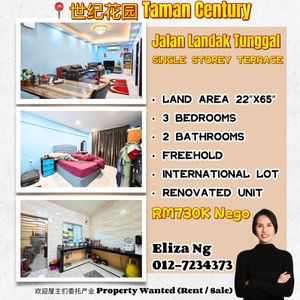 JB Town Taman Century Jalan Landak Tunggal Fully Renovated Single ...