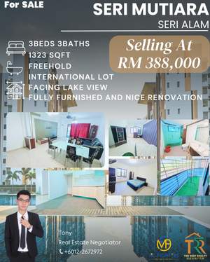 Seri Mutiara 3Bedrooms Fully Renovated and Furnished at Seri Alam for ...