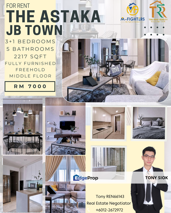 The Astaka Decorated Renovated Mid Floor Fully Furnished 3+1 Unit at JB ...