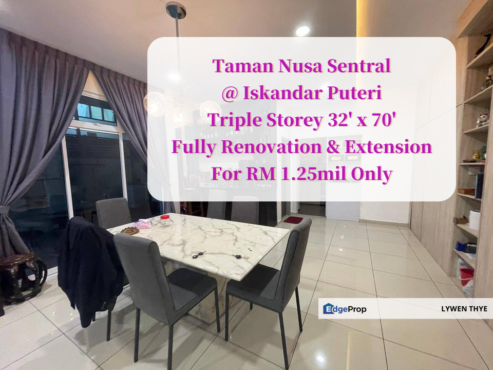 Taman Nusa Sentral, Iskandar Puteri (Nusajaya), Johor | Triple Storey ...
