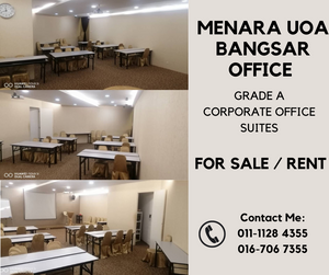 MENARA UOA BANGSAR GRADE A CORPORATE OFFICE for Sale @RM1,180,000 By ...