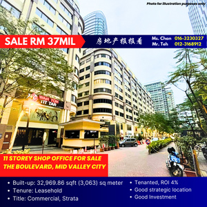 11 Storey Shop Office @ Boulevard Mid Valley City For Sale for Sale ...