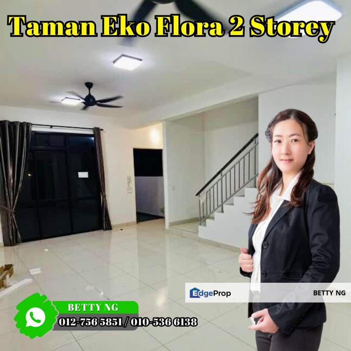 Taman Eko Flora, Double Storey, 4 Bedroom, Renovated Unit, Partial ...