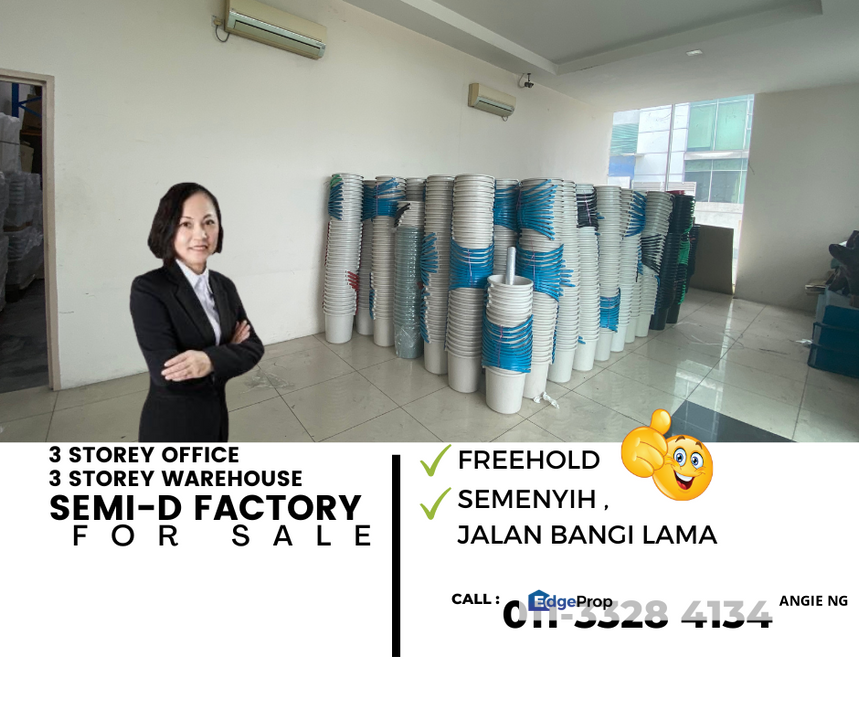 3 Storey Office , 3 Storey Warehouse Semi-D factory @ Bandar Baru Bangi ...