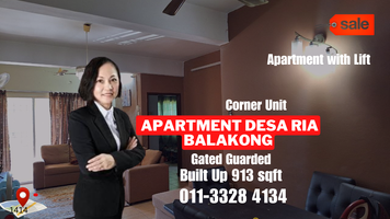 Apartment Desa Ria Balakong Selangor For Sale for Sale @RM300,000 By ...
