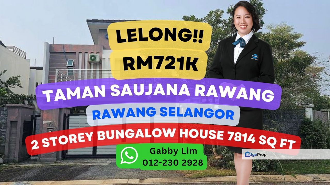 Lelong Super Cheap 2 Storey Bunglow House @ Taman Saujana Rawang Sel ...