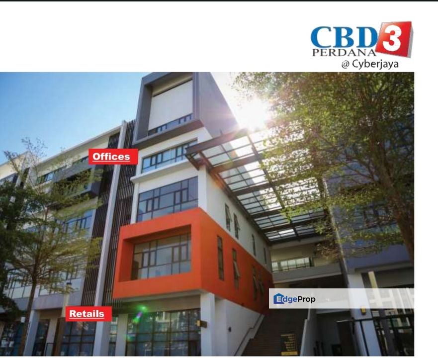 Cyberjaya CBD 3 Shoplot for Rental @RM2,800 By RYAN LOKE | EdgeProp.my