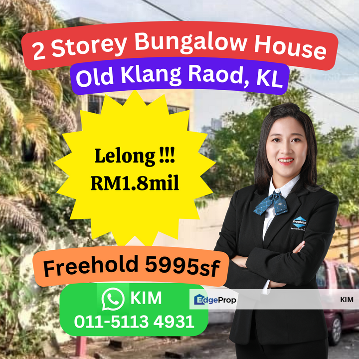 LELONG 2-Storey Bungalow House, Taman United, Old Klang Road, KL for ...