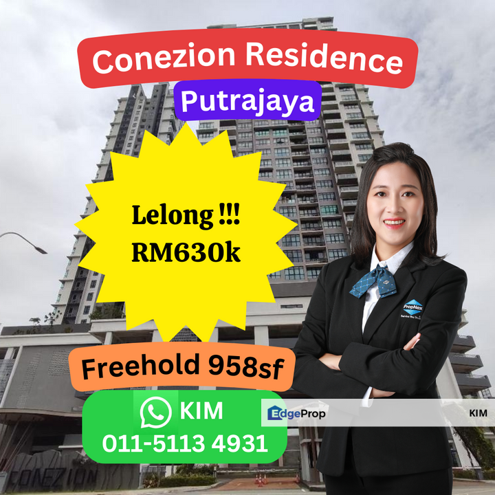 LELONG Condo Conezion Residence, Putrajaya, Selangor for Sale @RM460,000 By KIM | EdgeProp.my