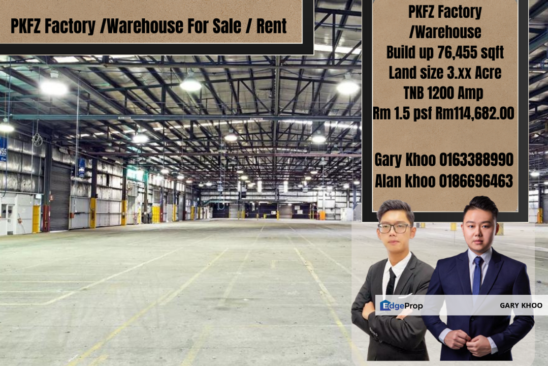 Pkfz Factory Warehouse Land 3 Acre Bu 76,455 sqft Tnb 1200amp for ...