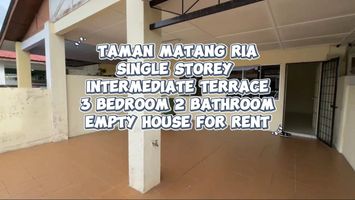 Taman Matang Ria Single Storey Intermediate Terrace House 3 BedRoom 2 BathRoom Empty House For ...
