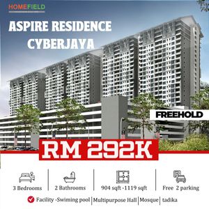 Aspire Residence @ Cyberjaya for Sale @RM280,000 By SIFU REEZ | EdgeProp.my