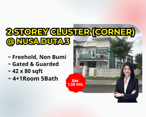 For Sale - Nusa Duta 3 2 storey cluster CORNER for Sale @RM1,350,000 By ...