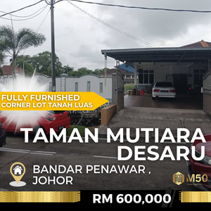 SEMI-D CORNER TANAH LUAS(FULLY FURNISHED)- DESARU WATERPARK / PANTAI ...