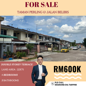 Taman Perling/Jln Belibis for Sale @RM600,000 By DESMOND LEW | EdgeProp.my