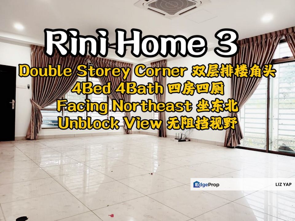 Rini Homes 3 Double Storey Corner Unblock View For Sale for Sale @RM998 ...