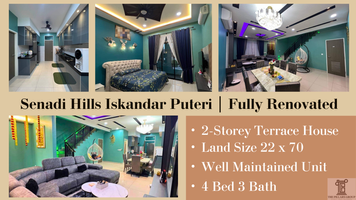 Iskandar Puteri Senadi Hills Fully Renovated Double Storey Terrace ...