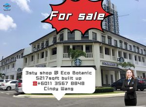 3 storey shop @ Eco Botanic johor for Sale @RM11,250,000 By CINDY WANG ...