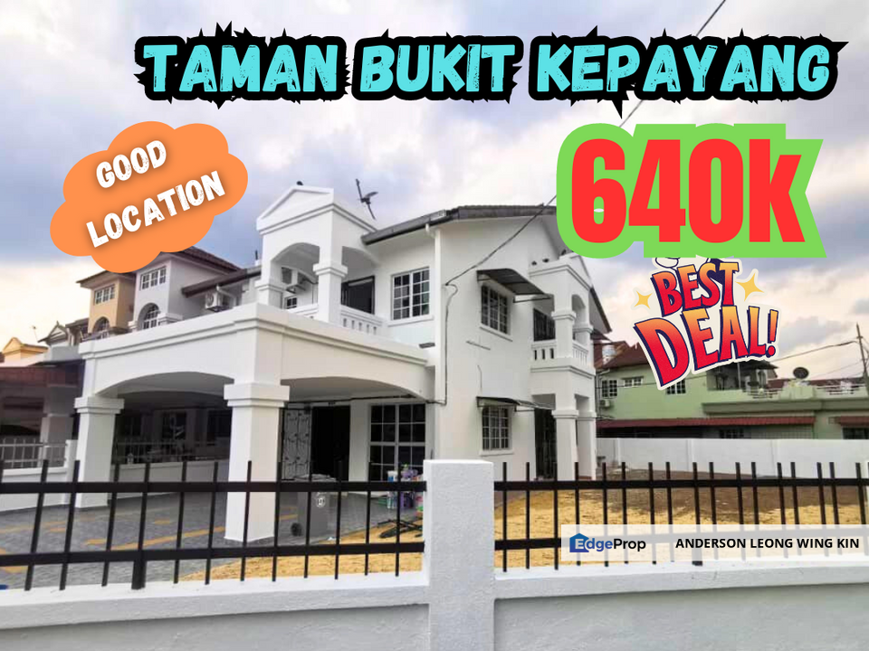 Big Extra Land 2 Storey Corner at Taman Bukit Kepayang For Sale for ...